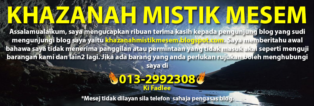 Khazanah Mistik Mesem: AZIMAT WAFAK AMPUH