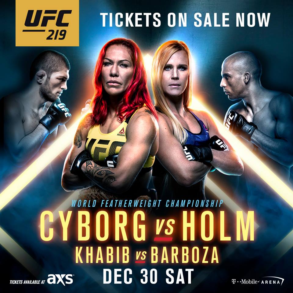 Cyborg vs. Holm at UFC 219 Tomorrow - BABES OF MMA