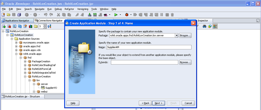Oracle Application's Blog: Part2 Creating LOV in OAF Page