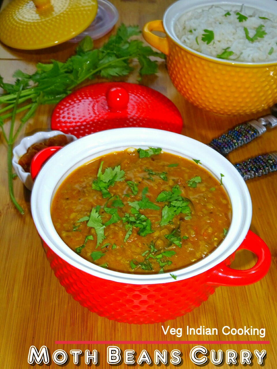 Veg Indian Cooking: Moth Beans Curry