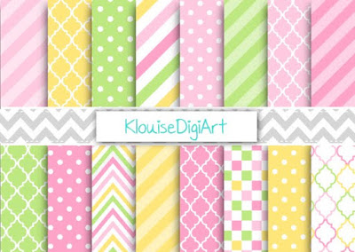 New Digital Papers featuring Stripes, Quatrefoil, Dots and Chevrons ...