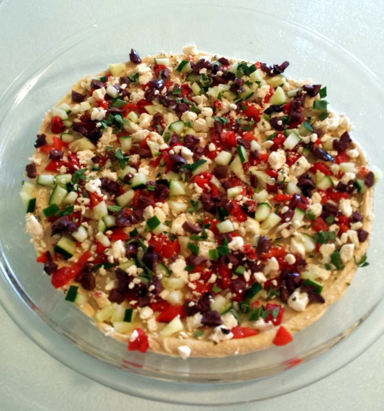 The Tiny Tyrant's Kitchen: Layered Greek Hummus Dip