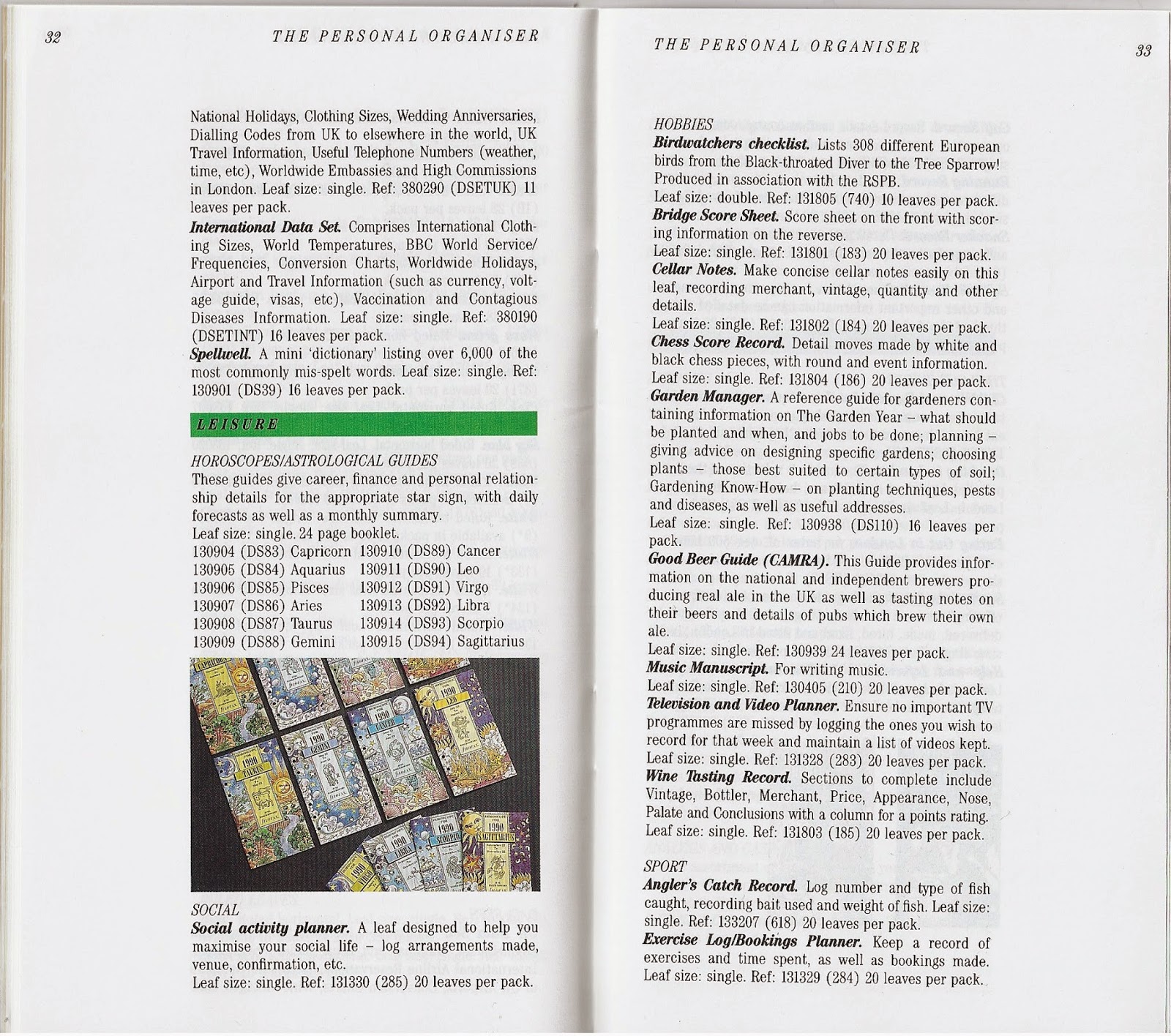 Philofaxy: Filofax Catalogue 1990