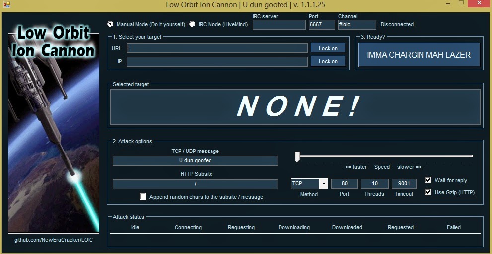 Low Orbit Ion Cannon شرح الأداة - Power Sec