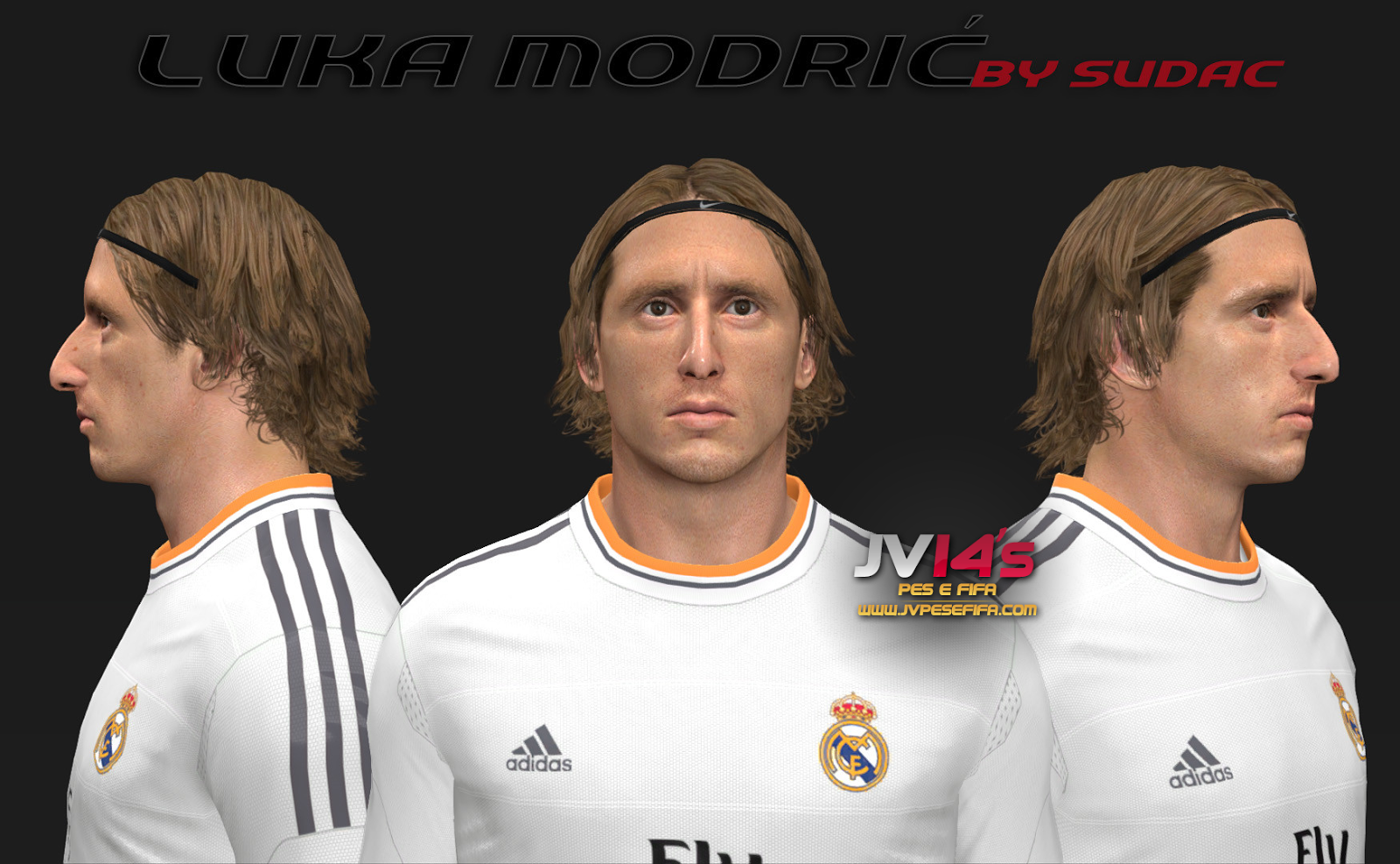 PES 2014: Face Luka Modric - Real Madrid | Blog Teste Template JV