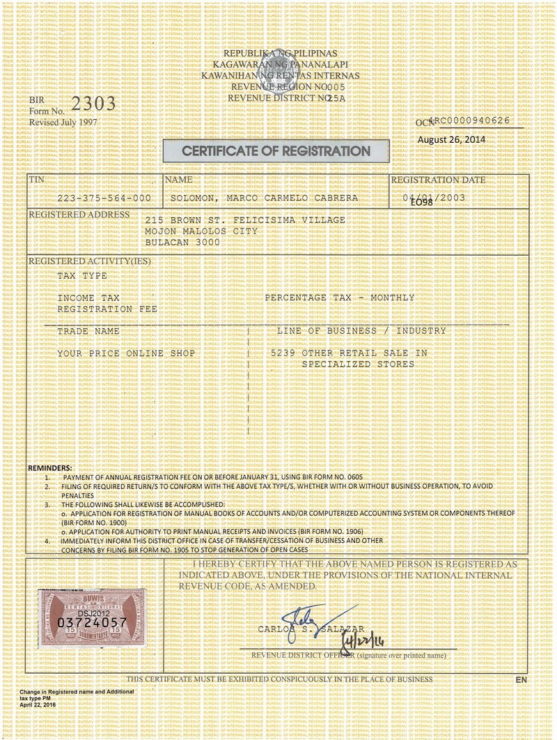 bir 2303 - philippin news collections