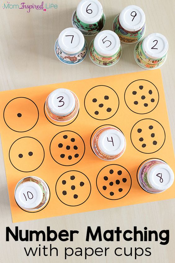 Kindergarten and Mooneyisms: Number Matching With Paper Cups - With a ...
