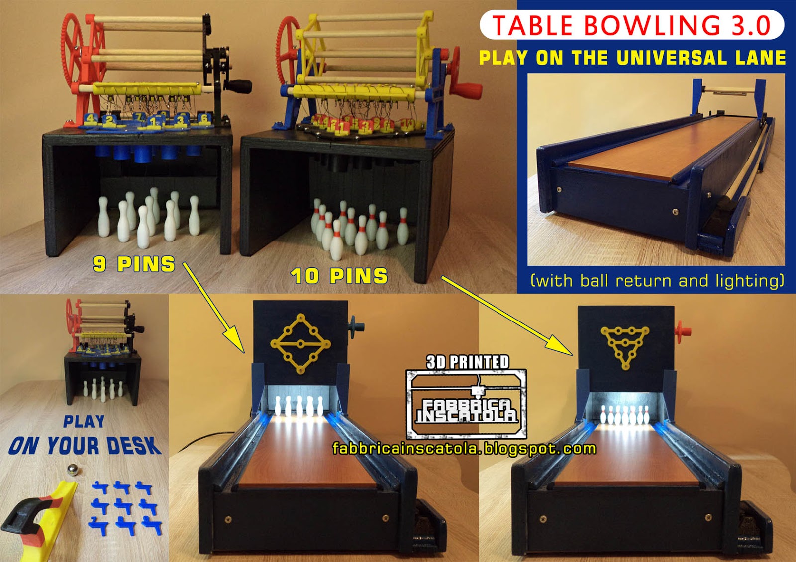Fabbrica in scatola: Table Bowling 3.0