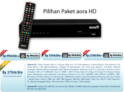 Aora TV | Daftar Paket Harga dan Channel