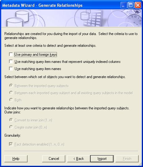 Cognos Blog: How to create a Framework Manager Model and Publish package