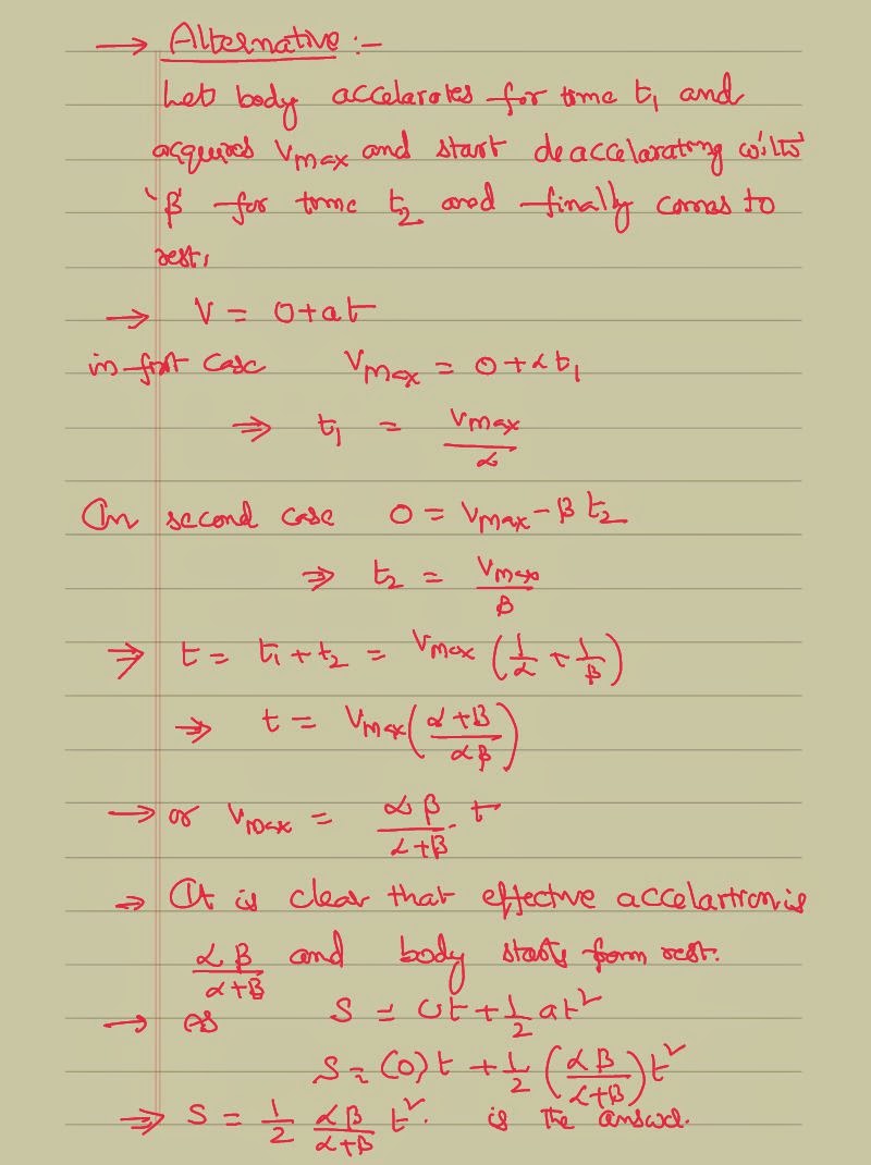 Problems on Motion of a Body Along a Straight Line | IIT JEE and NEET ...