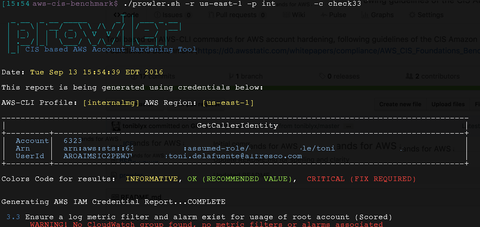Prowler - Tool for AWS Security Assessment, Auditing And Hardening