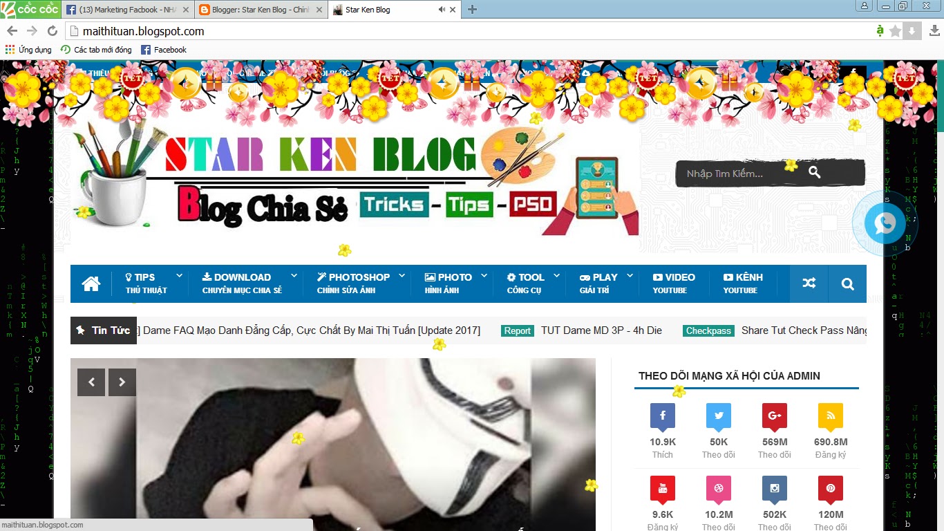 Code Trang Trí Tết Cho Blog/Website - Ngô Hoàng Anh Tuấn - Website Chia ...