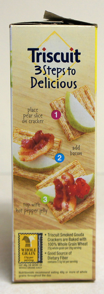 POUND EXCLAIM # !: Cracker Review: Nabisco Triscuit Smoked Gouda Flavor