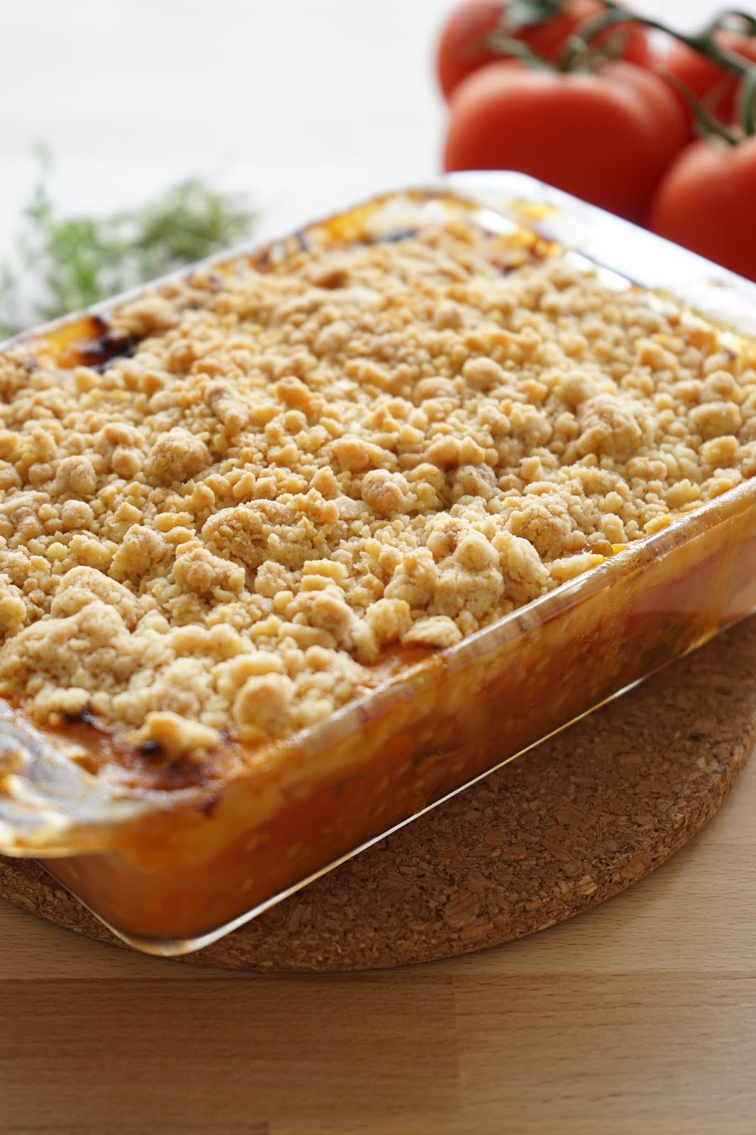 The Cook Time: Crumble de tomates au parmesan