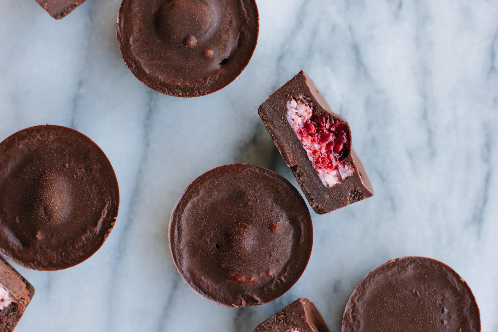 Raspberry + Coconut Dark Chocolate Cups – My Darling Lemon Thyme