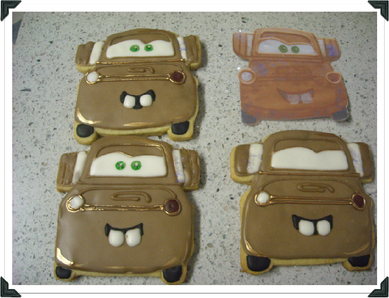 Cupcakes Adictos: Galletas de Cars 2 Tow mate