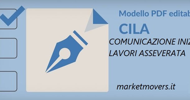 Mod. CILA editabile scrivible scarica il PDF Gratis