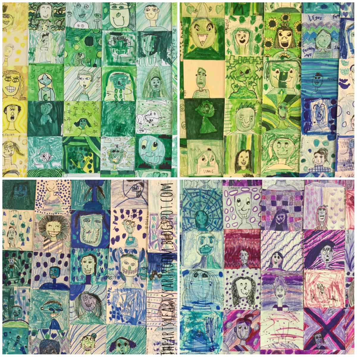 The Artsy Fartsy Art Room: Back to School Collaborative Self-Portraits!