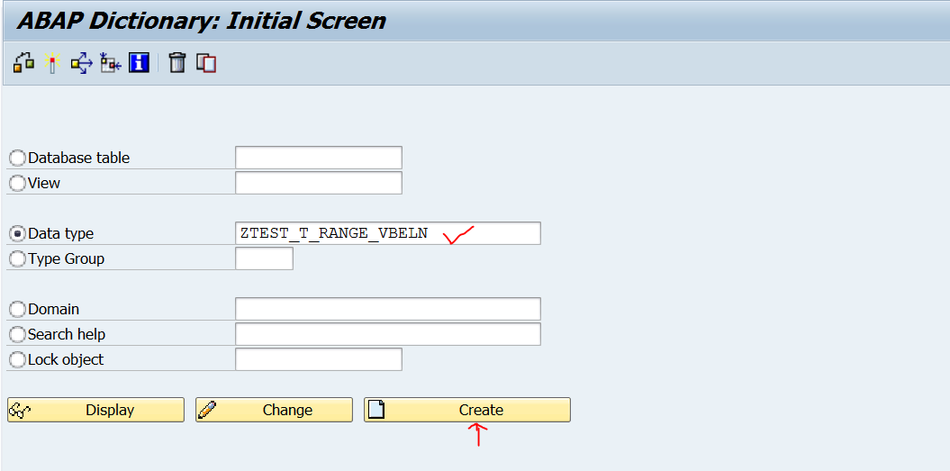 Gyan Factory - SAP Technical Project support: Creating Range Table Type in Data Dictionary