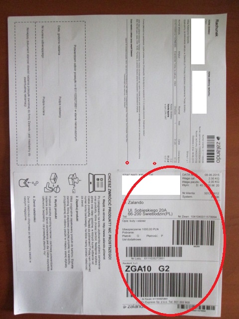 KOLIBEREK : Paczka z zalando + zwrot