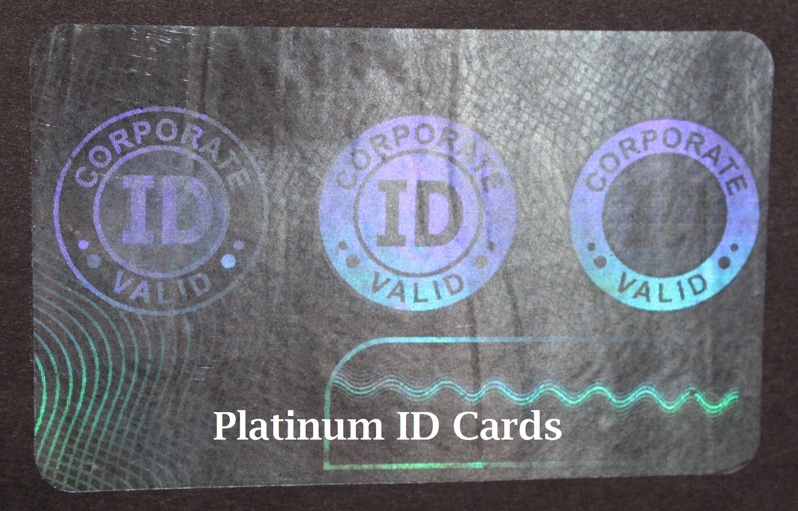 Platinum ID Cards: Hologram Overlays!