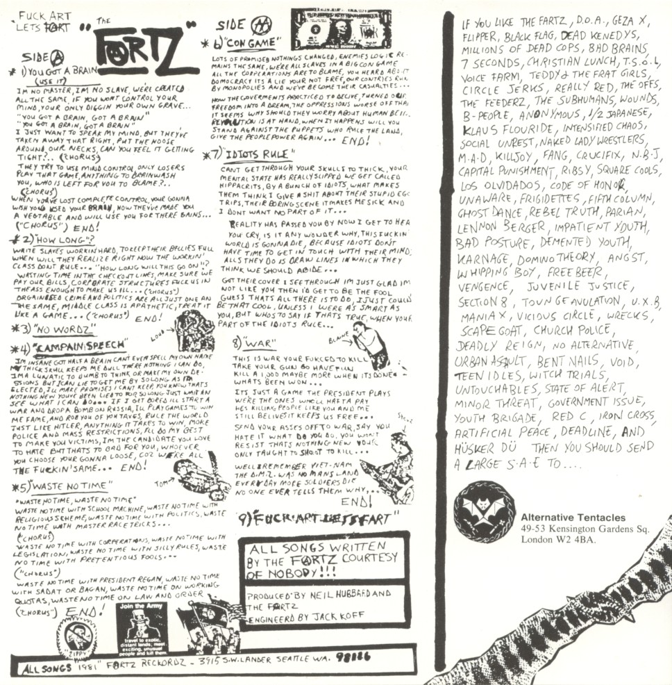 Pay no more than: The FARTZ - Because this fuckin' world stinks.... Ep ...