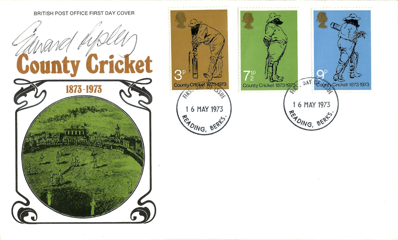 Signed Covers: UK 1973 County Cricket 1873-1973