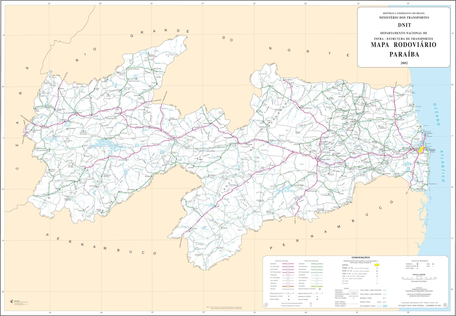 Mapas Geográficos da Paraíba - Geografia Total™