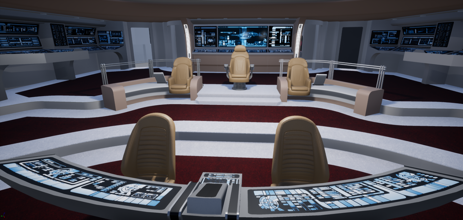 Lewis's Trek 3D Stuff: USS Excalibur Bridge