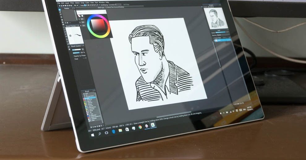 86x8x6 LEARNING TO PAINT: COREL PAINTER & SURFACE PRO