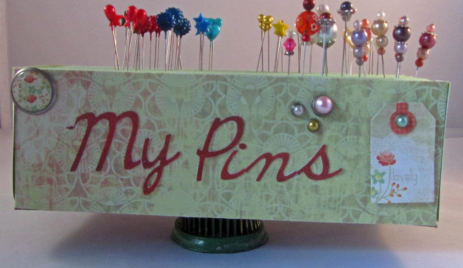 Scrappin' With Chriss and Lou: I Created A Holder For My Pins