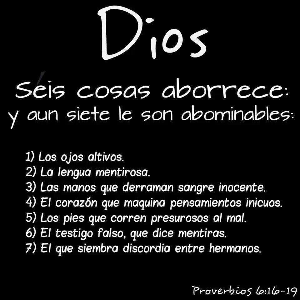 Mi Tiempo Con Dios Lo Que Dios Aborrece