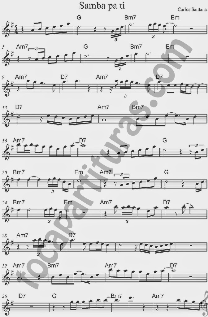 tocapartituras: Partituras de Cinema Paradiso, Titanic, Samba Pa Ti y ...