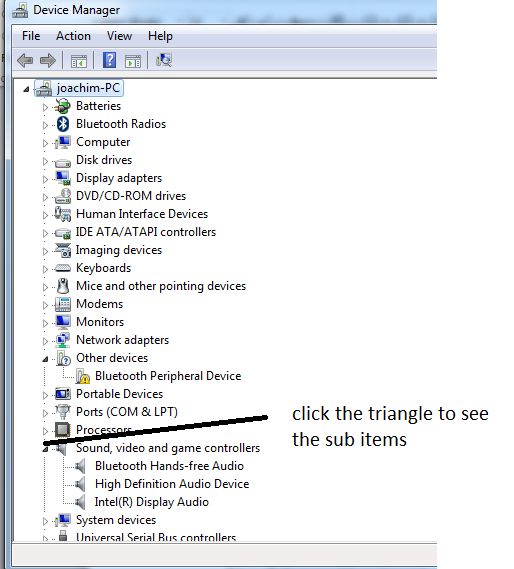 How to launch and check device manager on Windows 7