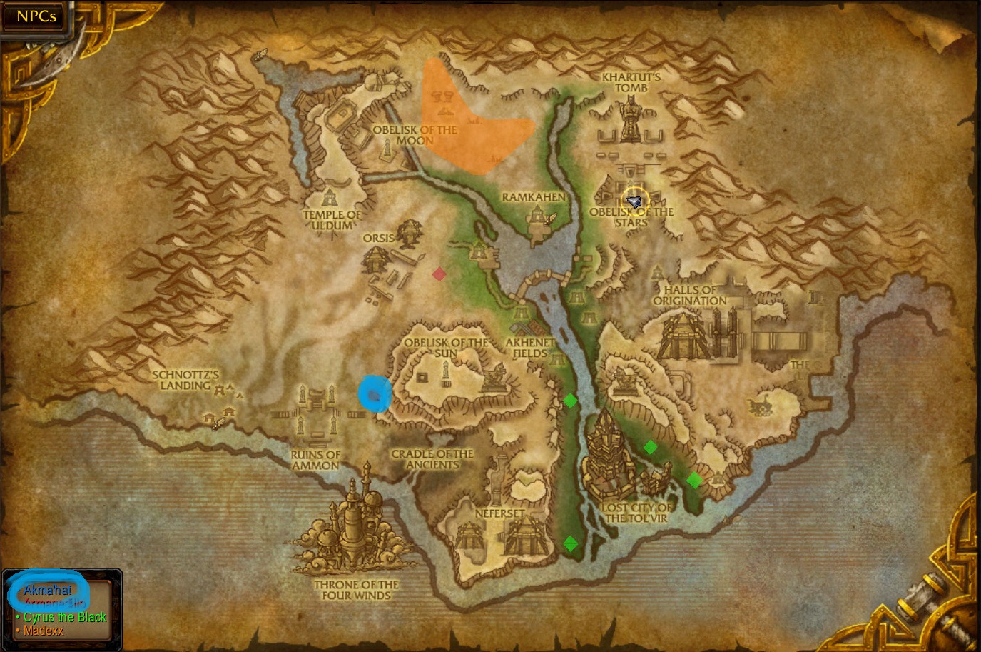 WoW Rare Spawns: Akma'hat - Dirge of the Eternal Sands