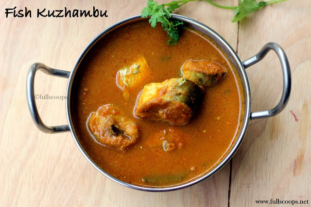Easy Fish Kuzhambu without Coconut ~ Full Scoops - A food blog with ...