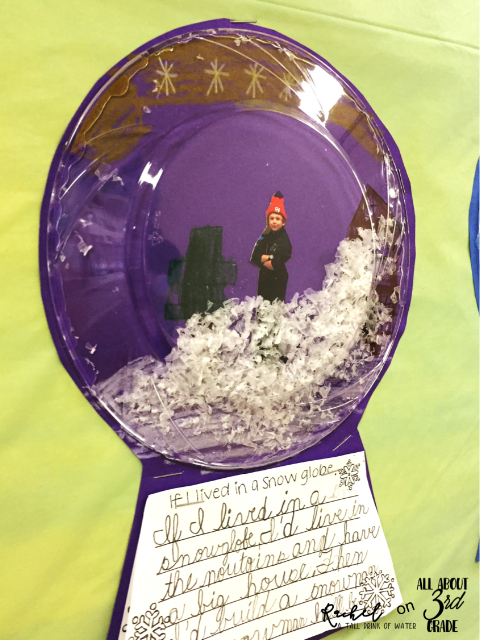 Snow Globe Winter Writing Prompt | All About 3rd Grade