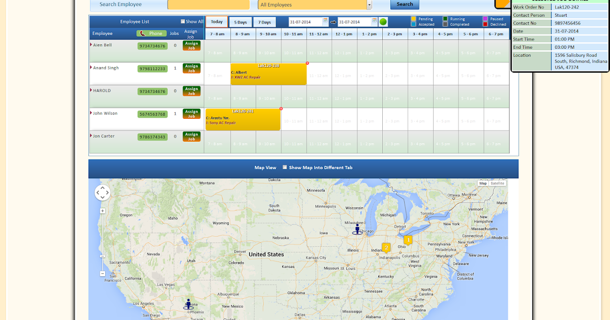 Field Service Management Software Dispatch Field Force Tracker: Field ...
