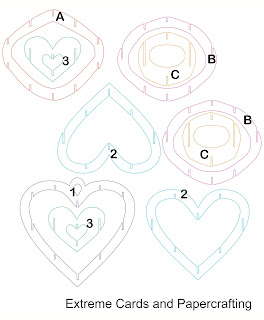 Lattice Sliceform Heart