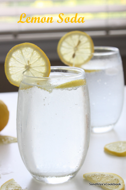 Sandhiya's Cookbook: Lemon Soda | Sweet Lemon Soda | Summer Drinks