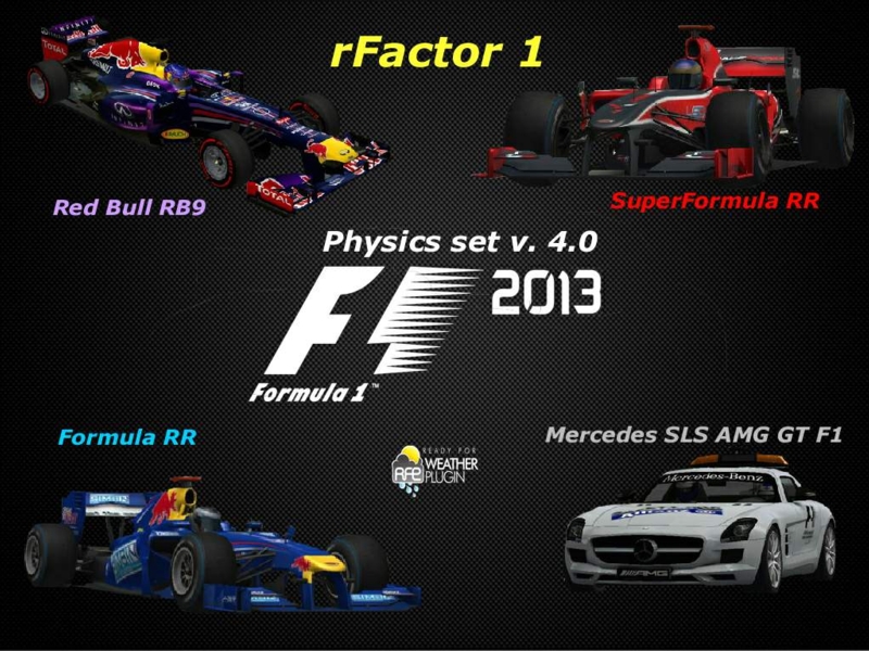 F1 2013 Physics Set 5.50 For rFactor Mods