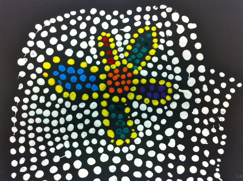 Expression of Imagination: Dot Art by Grade 2