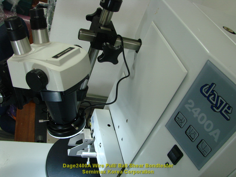Semiconductor Equipment: Dage2400A 2400A Wire Pull Ball Shear Multi ...