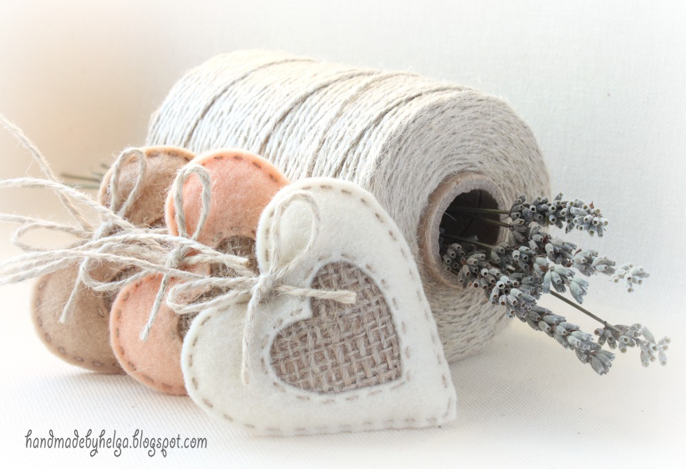 Handmade by Helga: Rustic hearts