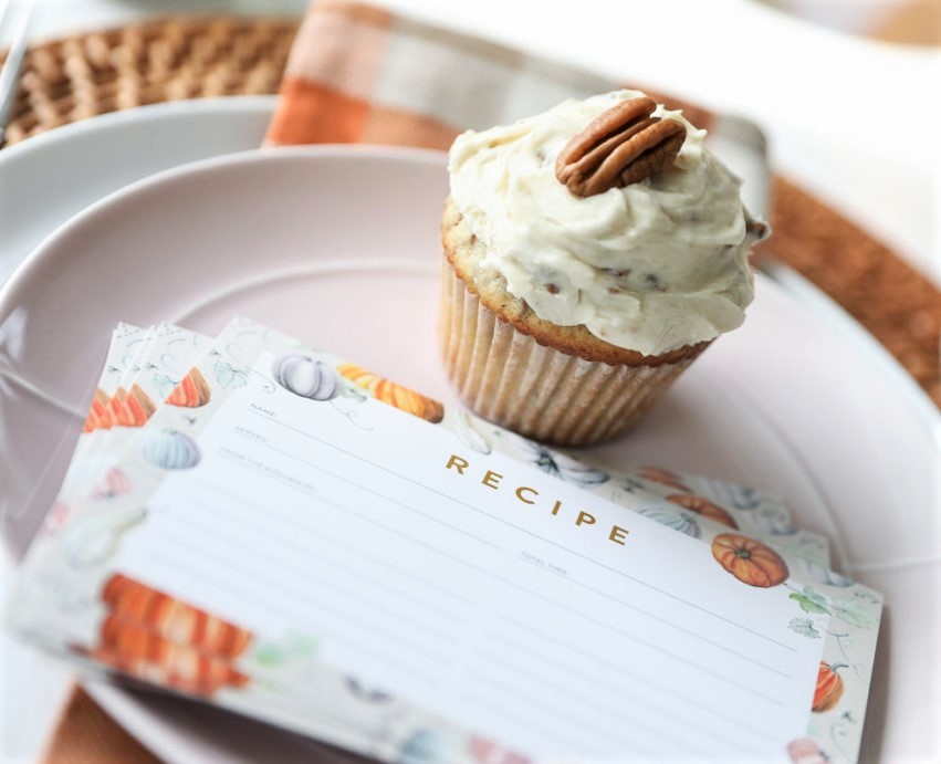 PECAN CUPCAKES & IN REGALO LE SCHEDE RICETTE – FREE PRINTABLE, THE ...