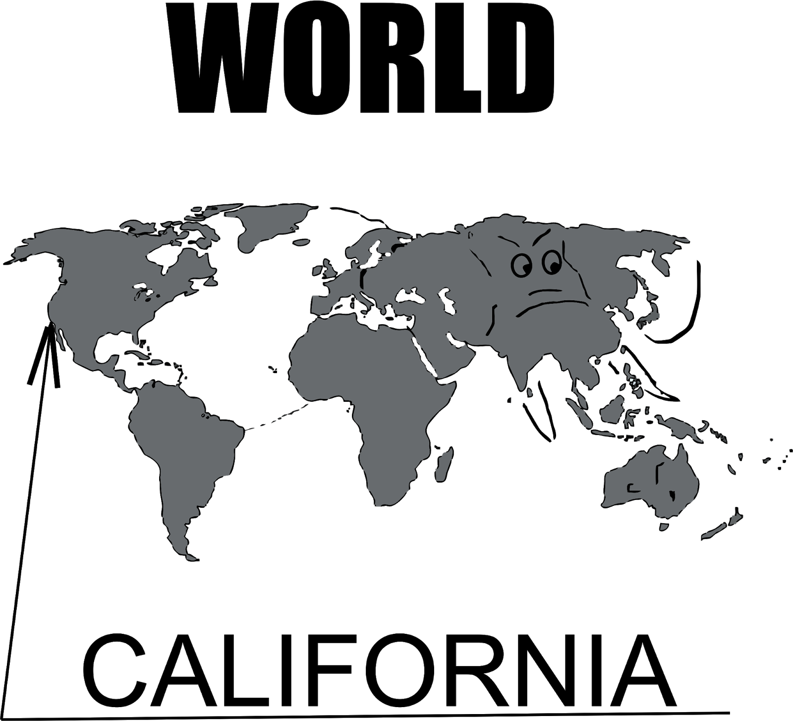 Funny maps: A funny map of the world