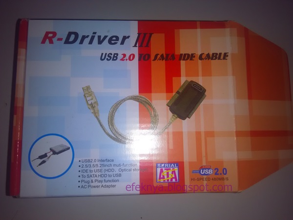 Review produk R-Driver III USB 2.0 to SATA IDE CABLE - efek