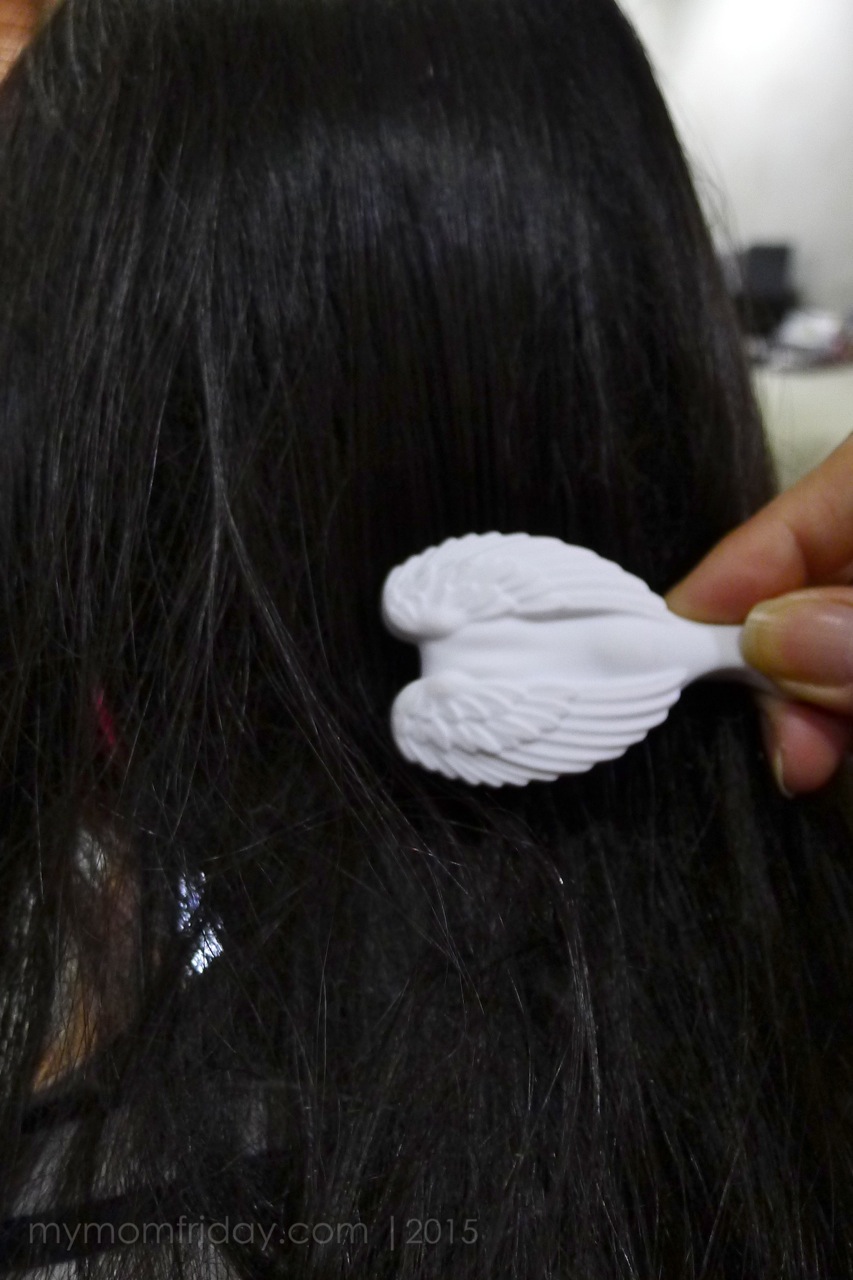 My Mom-Friday: The Girl and Her Tangle Angel Baby Brush