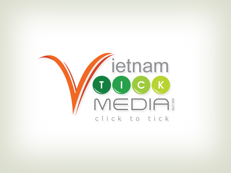 Logo design: Sample Logo design for V Tick Media Co, Vietnam